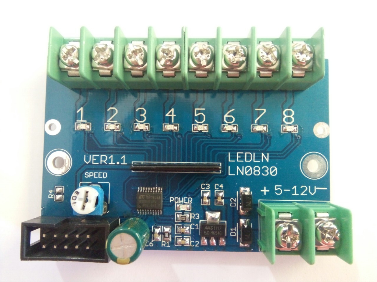 Mạch led 8 cổng 20A